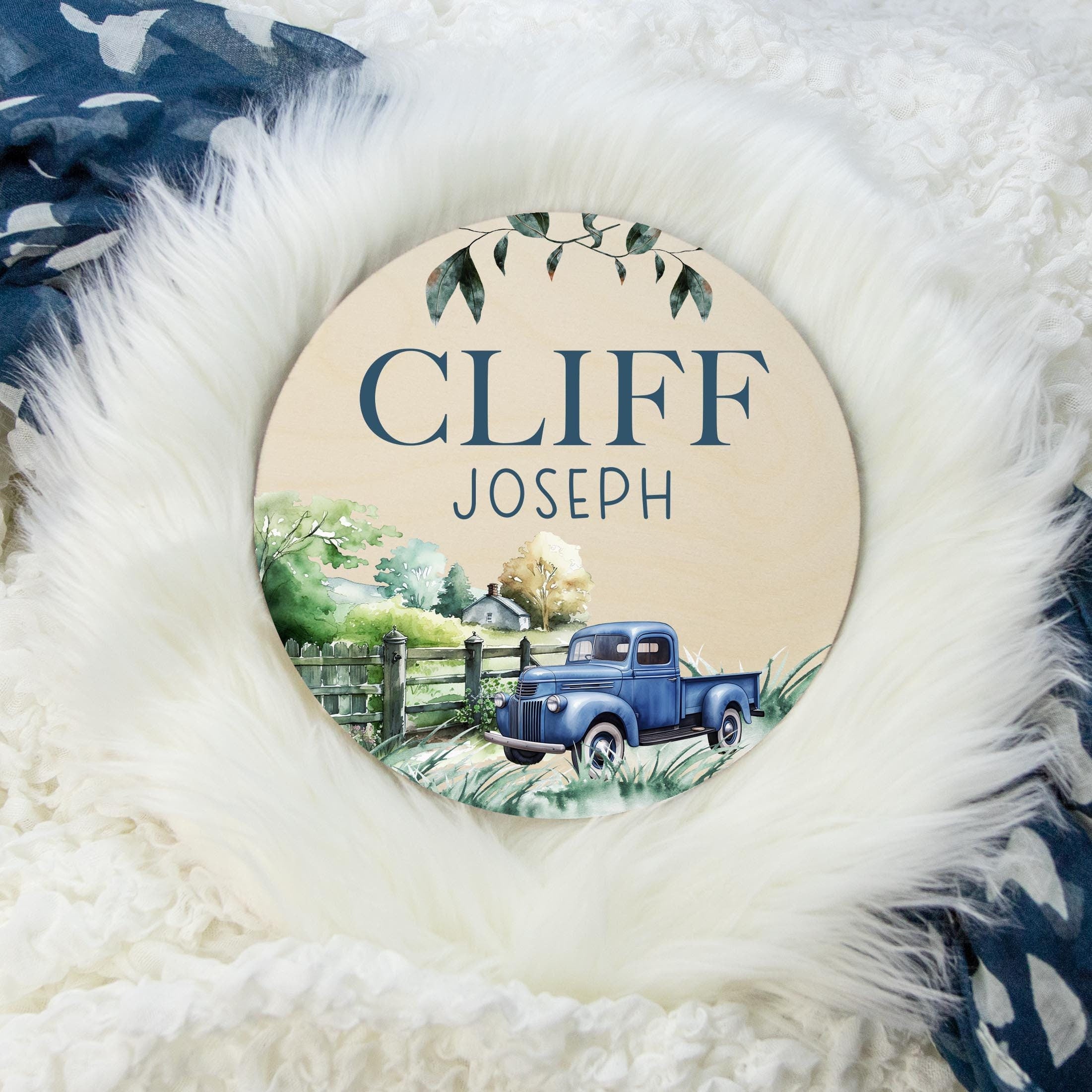 Blue Truck Name Sign, C40 – The Little Blue Lion